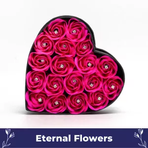 Fuchsia Pink Eternal Heart Box | FlowerStore.ph - FlowerStore.ph | Same ...