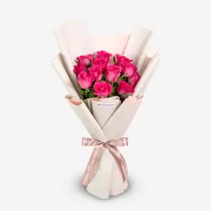 Pink Love Pink Roses Bouquet - FlowerStore.ph | Same-Day Flower Delivery