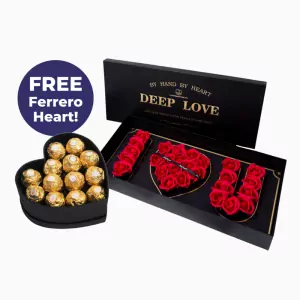 Deep Love Box with FREE Ferrero Heart - Online Gift Delivery ...