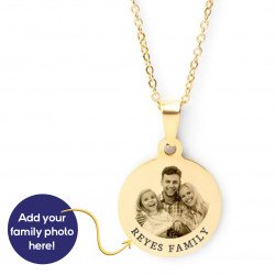 Personalized Family Photo Engraved Necklace Online Gift Delivery Philippines Online Flowers FlowerStore.ph Same Day Flower Delivery