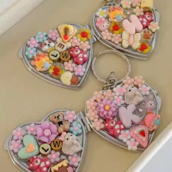 Beadazzled Mirror Charm Keychain - Potico.ph | Gifts For Any Occasion
