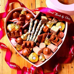 Pink Heart Chocolate Sweet Box. - Potico.ph | Gifts For Any Occasion