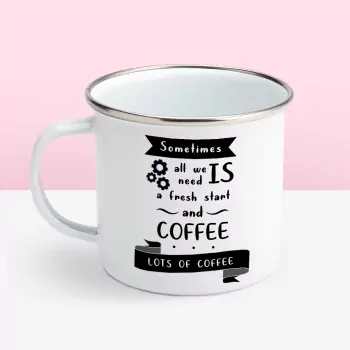 Coffeeholic's Enamel Mug - Potico.ph | Gifts For Any Occasion