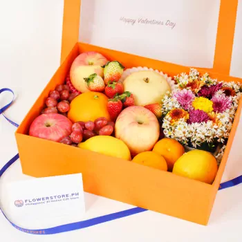 Valentine Bloom Fruit Box - Online Gift Delivery - Philippines Online Flowers - FlowerStore.ph ...