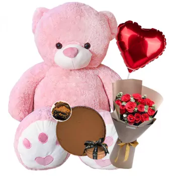 Giant Pink Teddy Super Bundle - Potico.ph | Gifts For Any Occasion