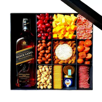 Party Graze Box with Black Label 1L. - Potico.ph | Gifts For Any Occasion