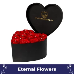 Red Eternal Heart Box - Online Flower Delivery - Philippines Online ...