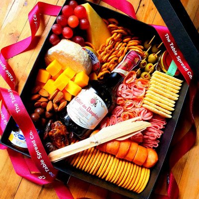Medium Graze Box with Wine - Potico.ph | Gifts For Any Occasion