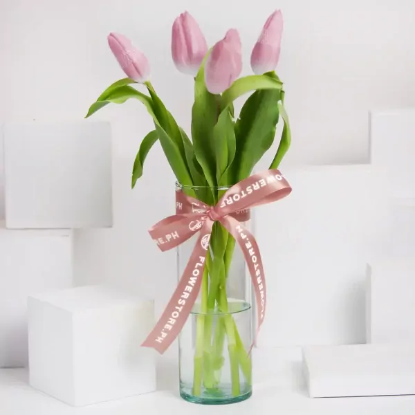 Pink Tulips (5 Stems) - FlowerStore.ph | Same-Day Flower Delivery