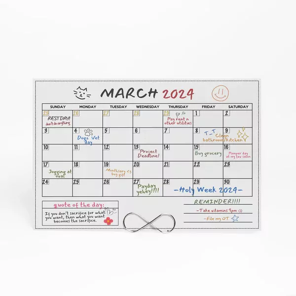 Perpetual Calendar Planner - Potico.ph | Gifts For Any Occasion