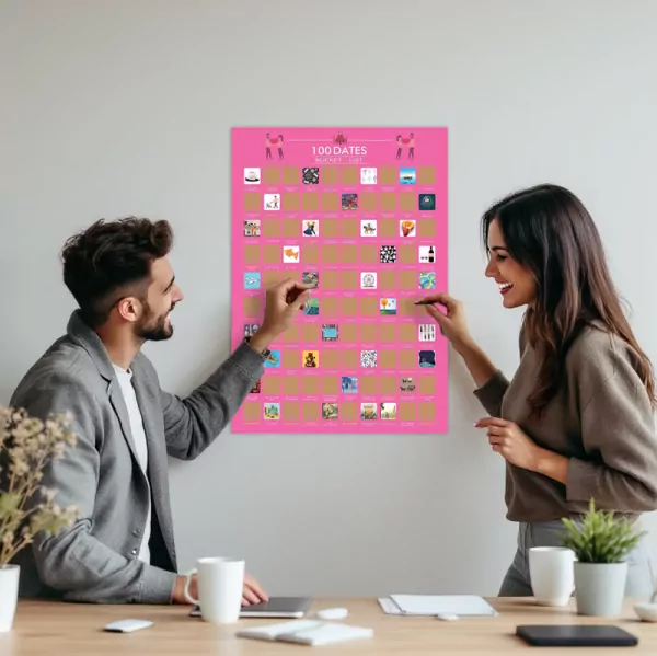 Date Ideas Scratch Off Poster - FlowerStore.ph | Same-Day Flower Delivery