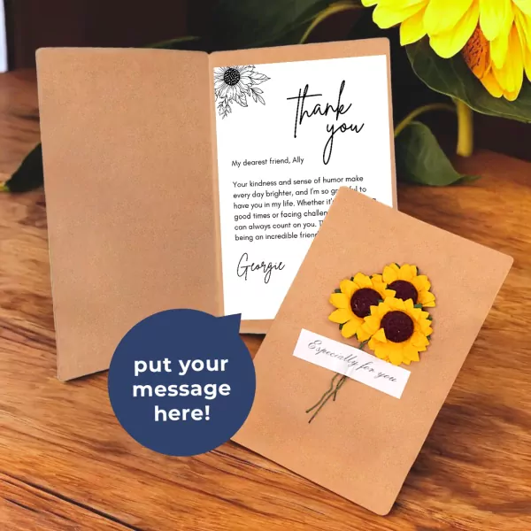 Mini Sunflower Card | Gifts | Potico - FlowerStore.ph | Same-Day Flower ...