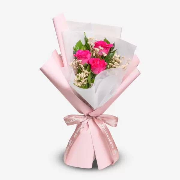 3 Pink Roses for Sale Philippines | FlowerStore.ph - FlowerStore.ph ...