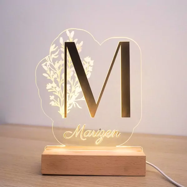 Monogram Warm White Lamp - Potico.ph | Gifts For Any Occasion
