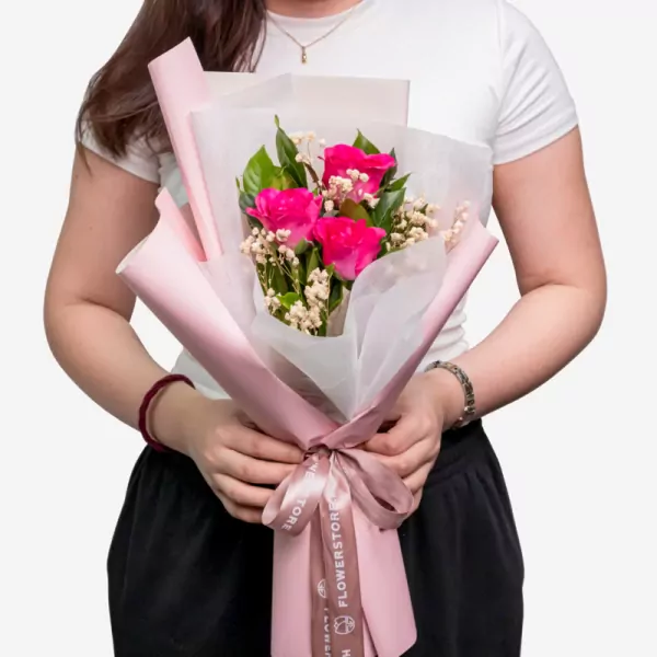 3 Pink Roses for Sale Philippines | FlowerStore.ph - FlowerStore.ph ...