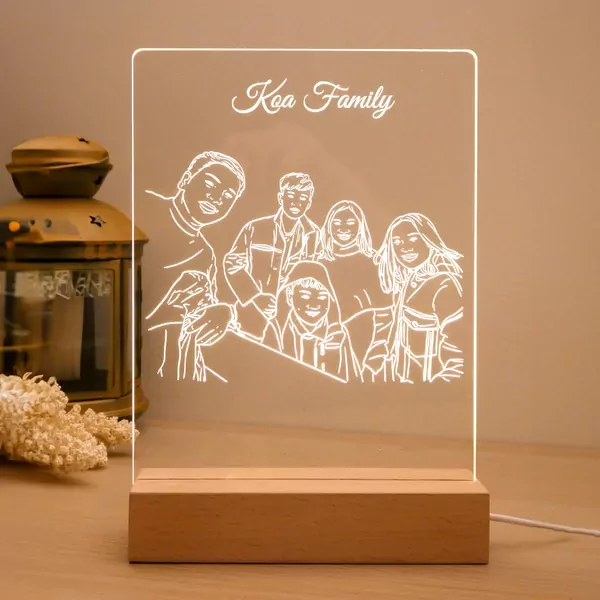 Warm White Customized Engraved Lamp - Online Gift Delivery ...