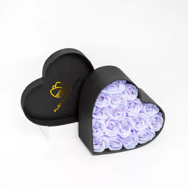 Lilac Eternal Heart Box - Online Gift Delivery - Philippines Online ...