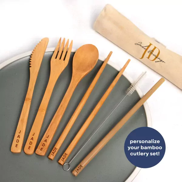 Personalized Bamboo Cutlery Set - Online Gift Delivery - Philippines ...
