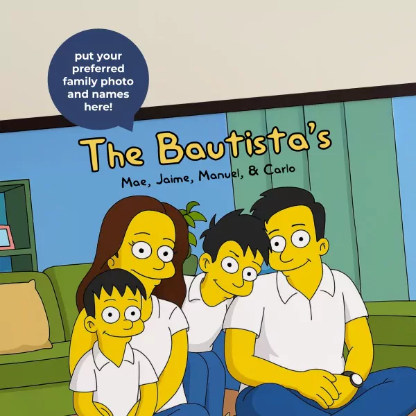 Cartoon Family Frame - Potico.ph | Gifts For Any Occasion