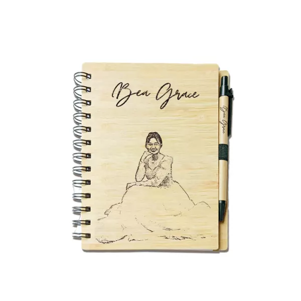 Personalized Bamboo Portrait Notebook - Potico.ph | Gifts For Any Occasion
