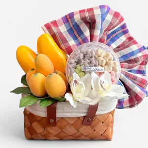 Songkran Floral Scent Gift Basket - Potico.co.th | Same-Day Flower ...