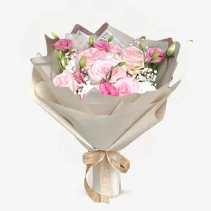 Florence Pink Bouquet | Online gift Delivery | Flower delivery service ...