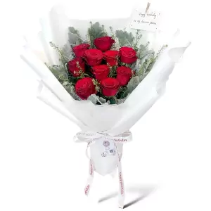 Elegant Red Roses Bouquet | Online gift Delivery | Flower delivery ...