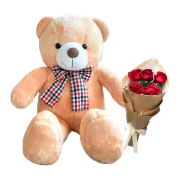 Combo Fluffy Darling - Potico.co.th | Same-Day Flower Delivery | Best ...