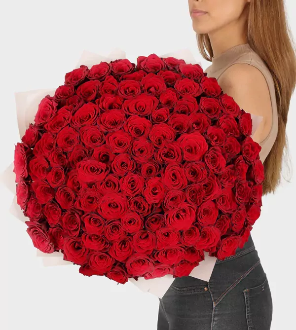 100 Red Roses Showstopper - Potico.co.th | Same-Day Flower Delivery ...