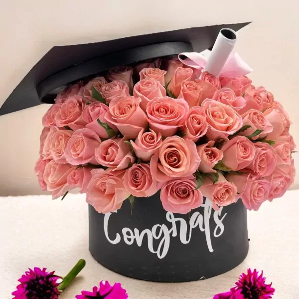 70 Roses Graduation Box - Potico.co.th | Same-Day Flower Delivery ...