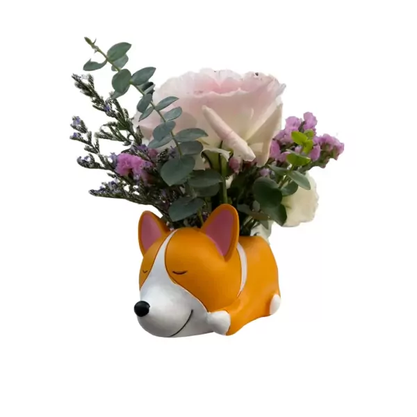 Purple Corgi Vase - Potico.co.th | Same-Day Flower Delivery | Best ...